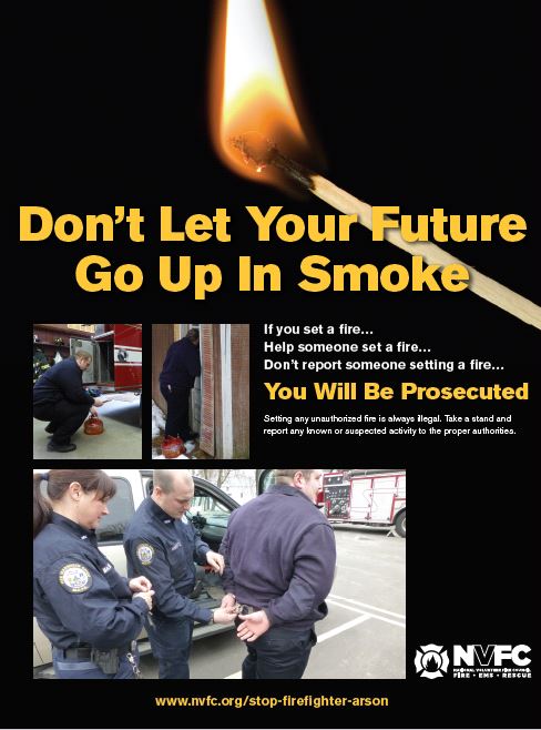 Firefighter Arson Prevention Poster - National Volunteer Fire Council