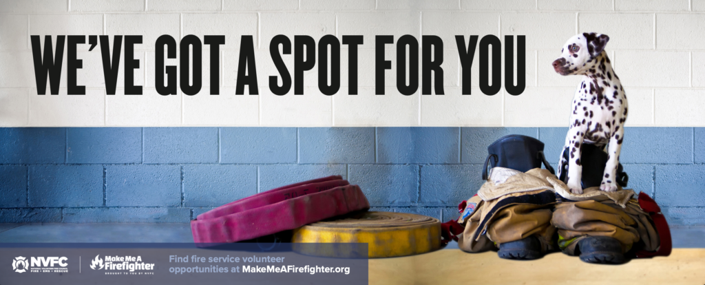 Make Me A Firefighter Promotional Banner - National Volunteer Fire Council