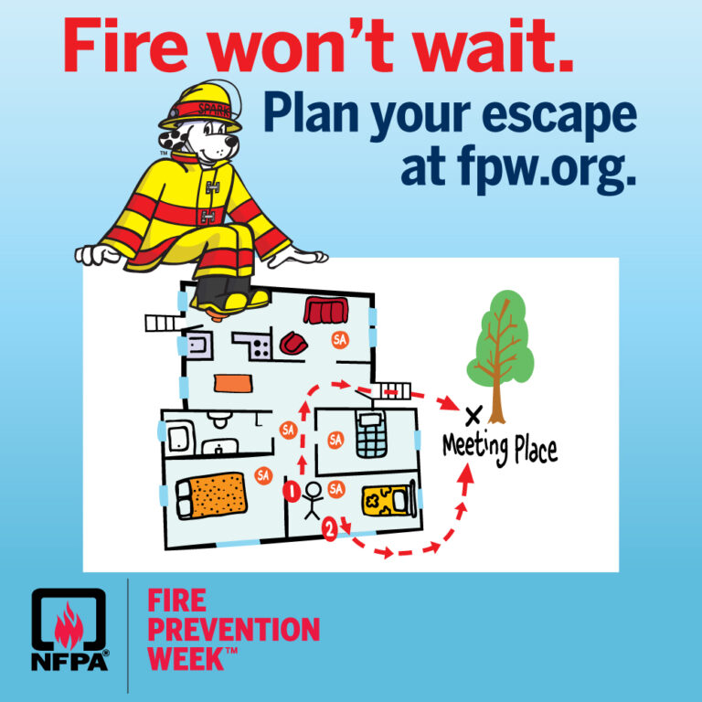 Fire Prevention Week 2022: Fire Won’t Wait – Plan Your Escape ...