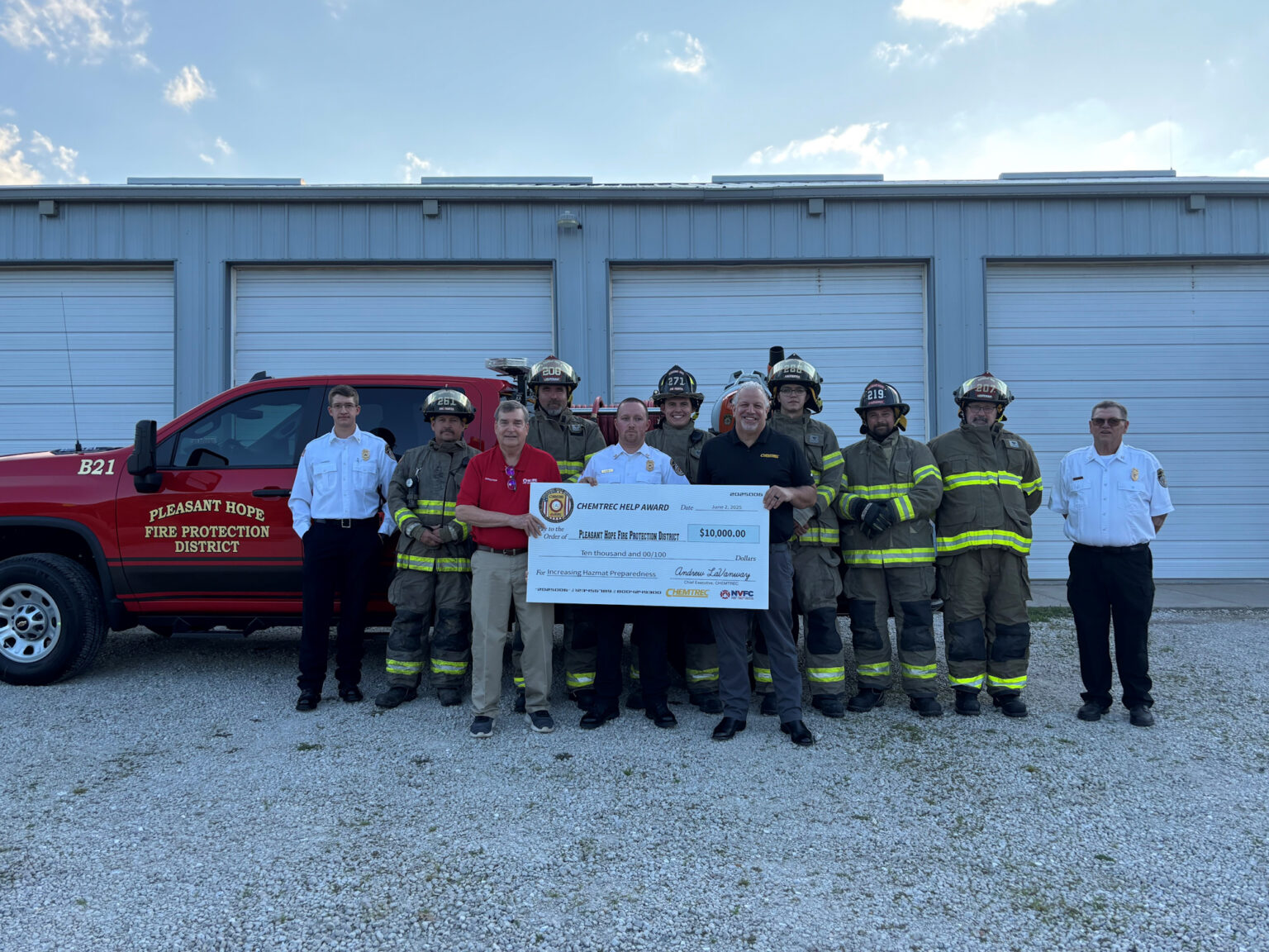 NVFC Presents Final 2024 CHEMTREC® HELP Award - National Volunteer Fire ...