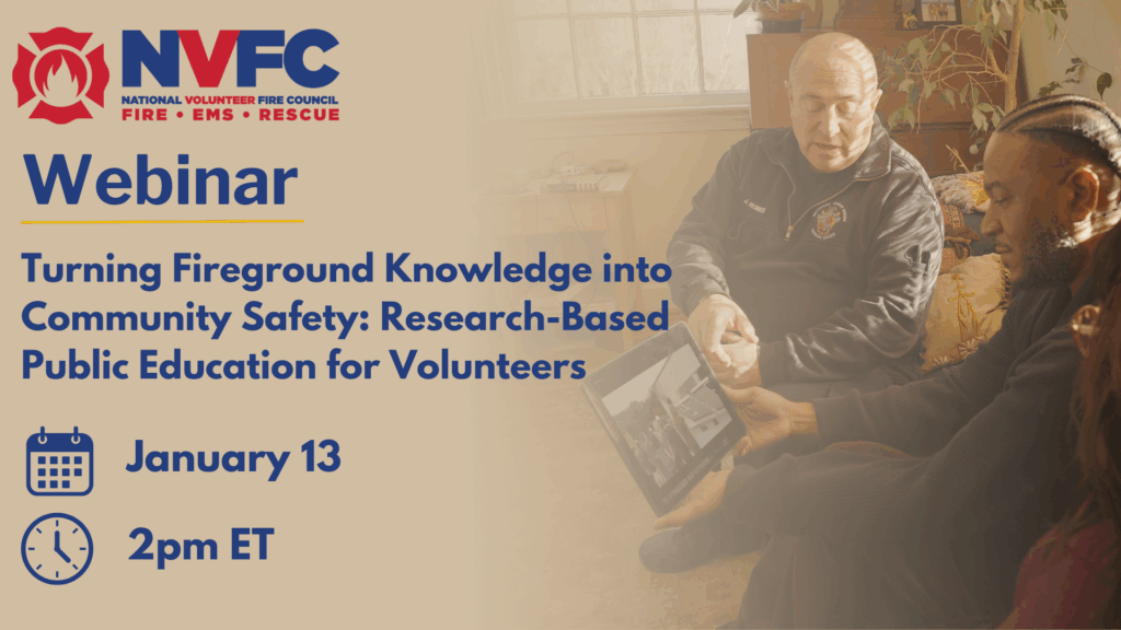 Webinar: Turning Fireground Knowledge into Community Safety - National ...