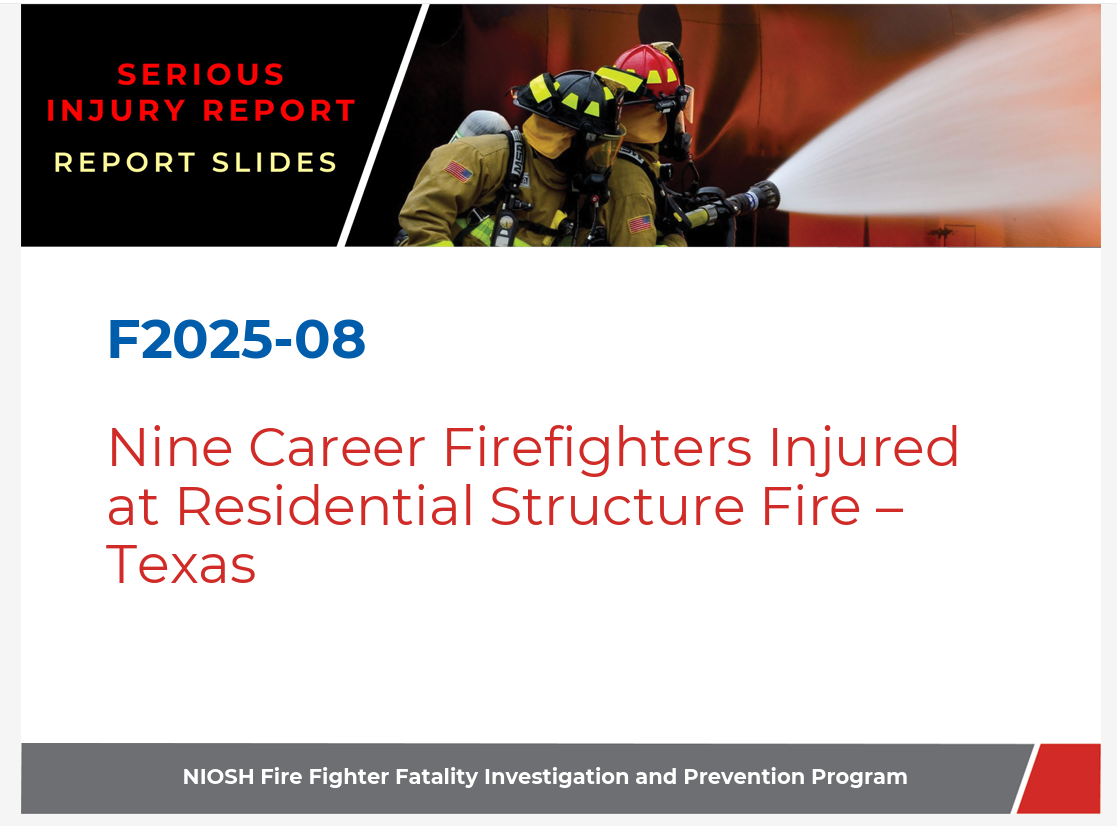 Report: Nine Career Firefighters Injured at Residential Structure Fire ...